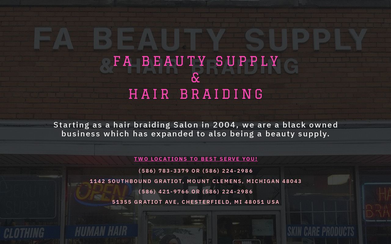 Fa Beauty Supply & Hair Braiding